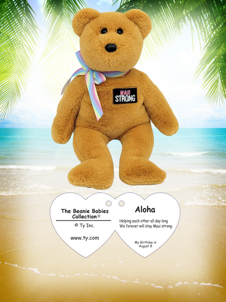 Maui Strong Aloha Beanie Baby – mauitoyworks
